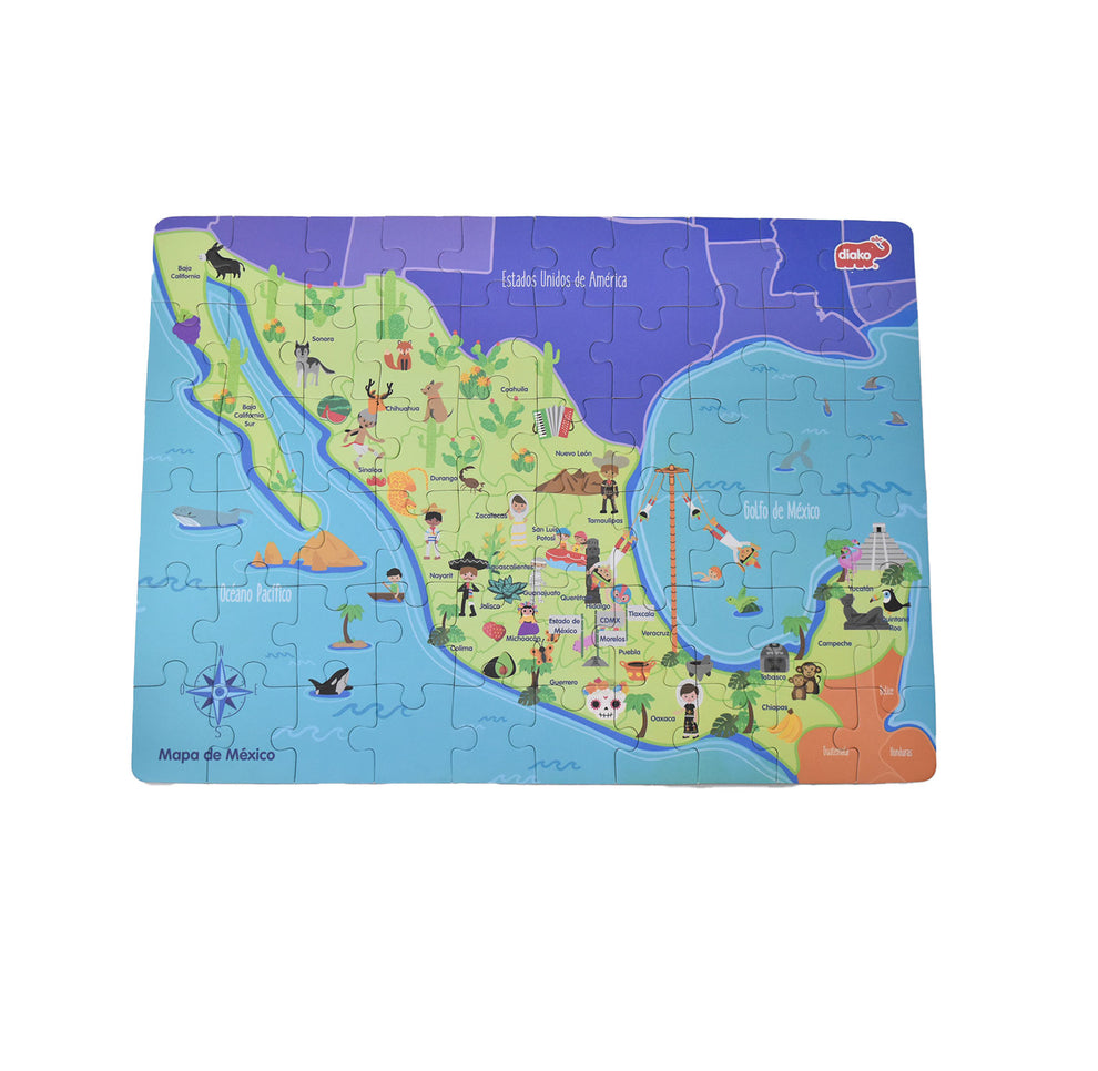 Rompecabezas México 60 pzas | diako abc