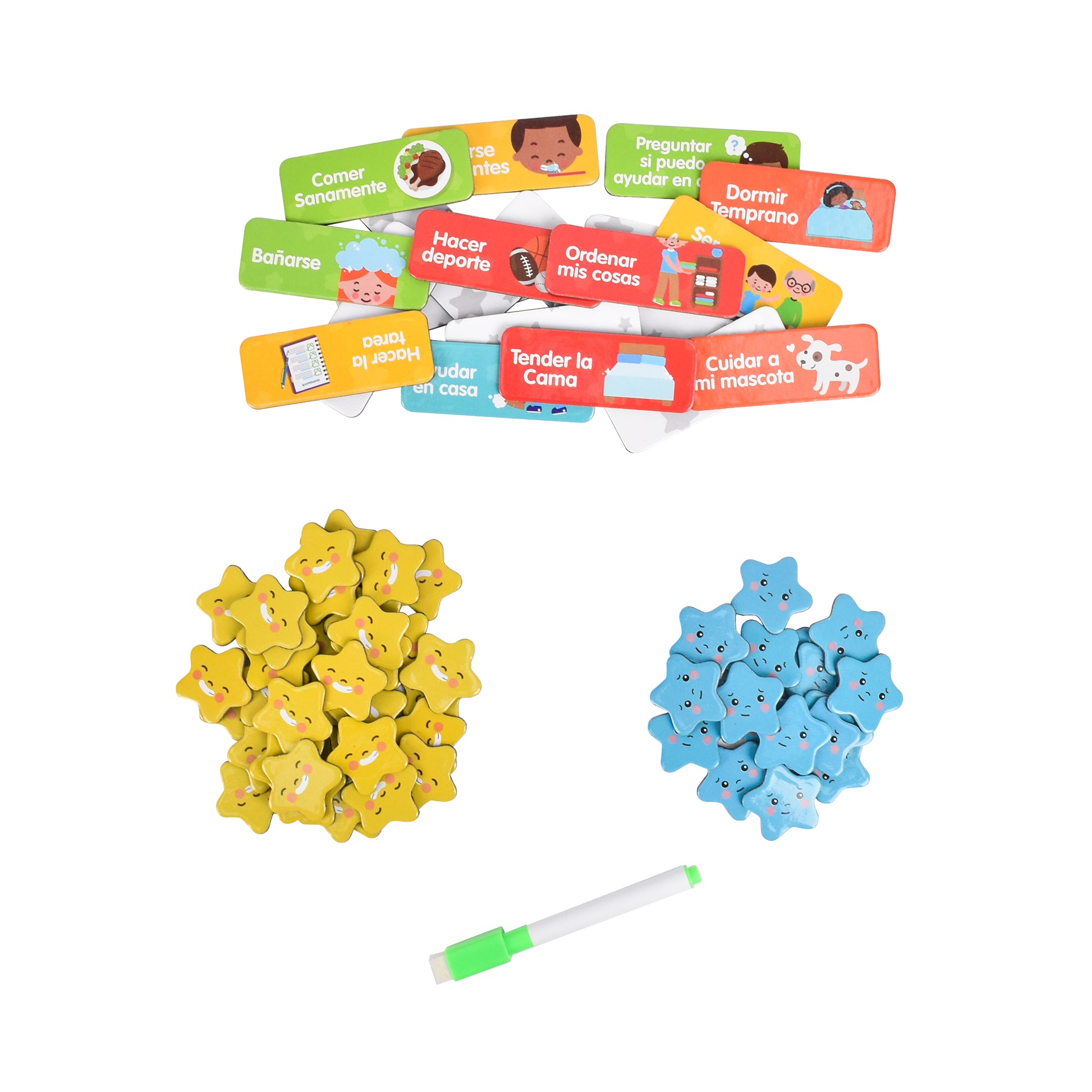 Tablero de responsabilidades con pizarrón