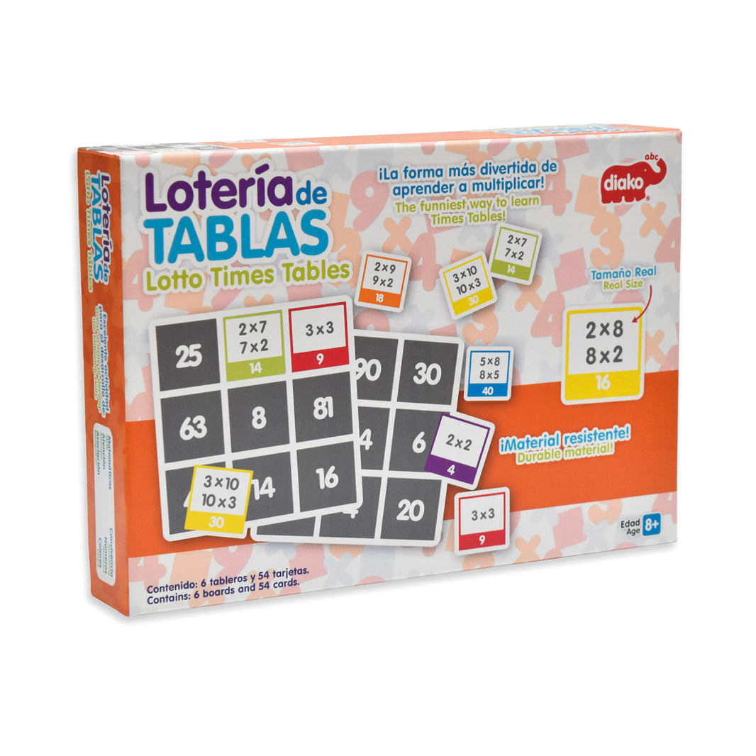 Lotería de Tablas de Multiplicar | diako abc