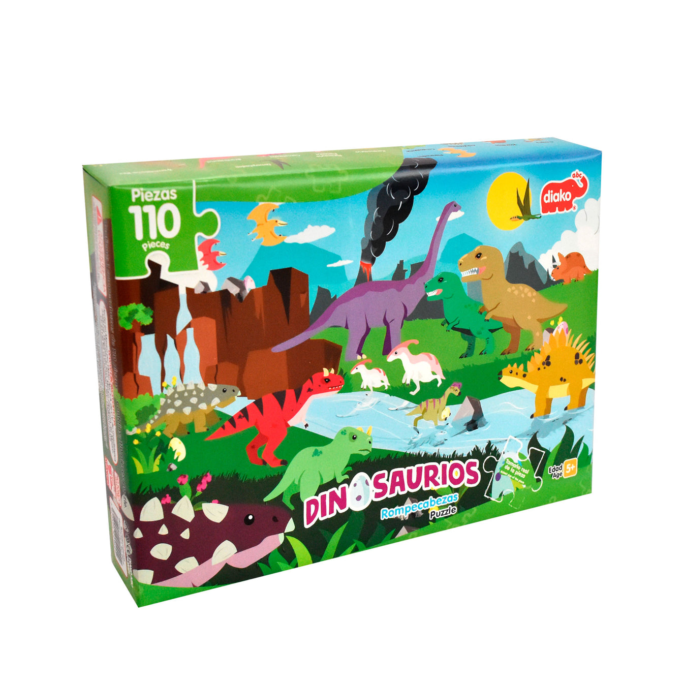Rompecabezas Dinosaurios 110 pzs | diako abc